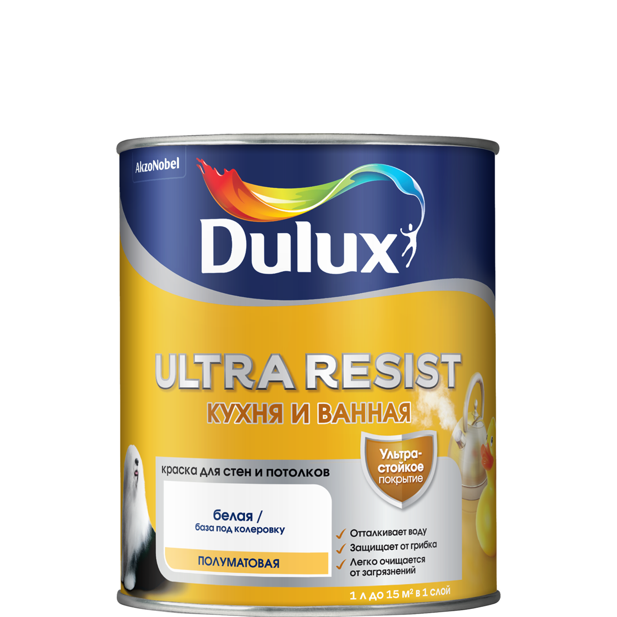 Dulux Ultra Resist Кухня и ванная полуматовая