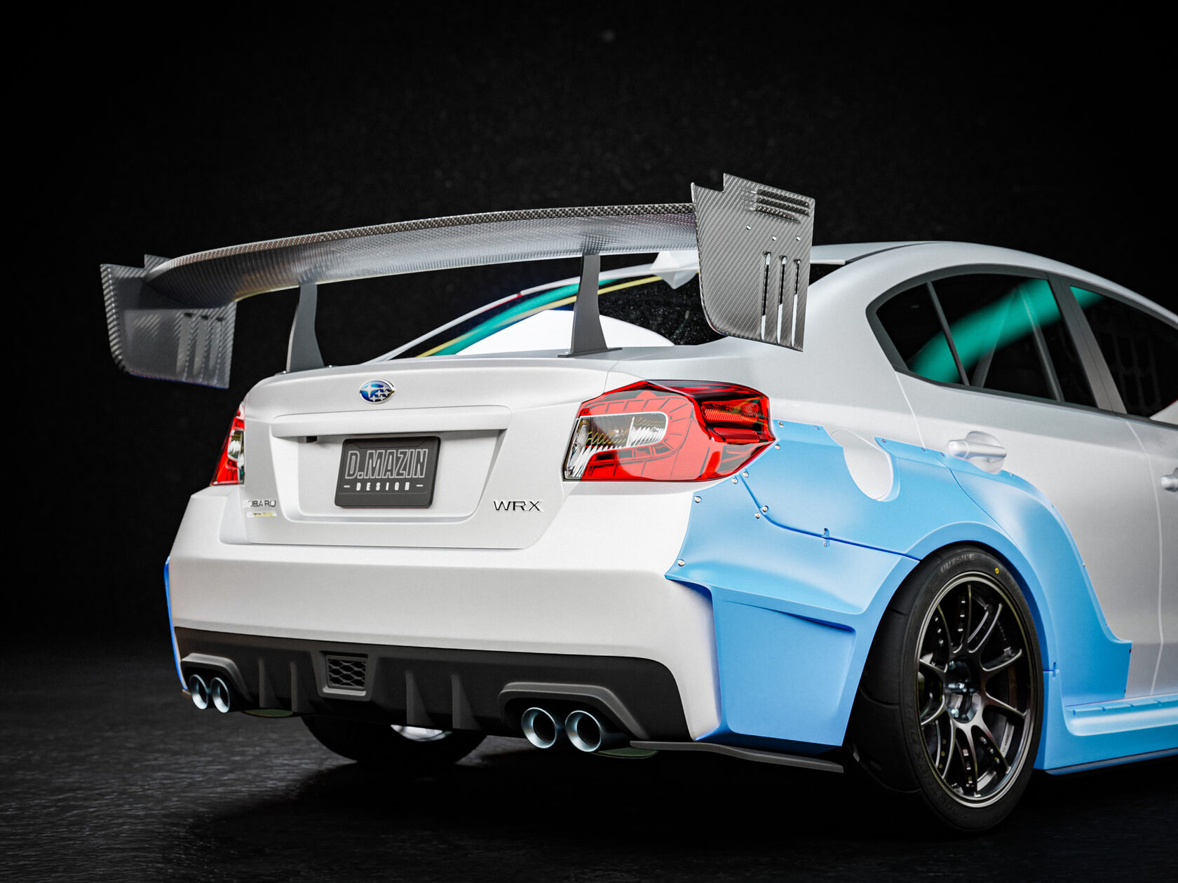 Full FENDERIST SPEC R kit / WIDE BODY KIT Subaru Impreza WRX STI 14-17