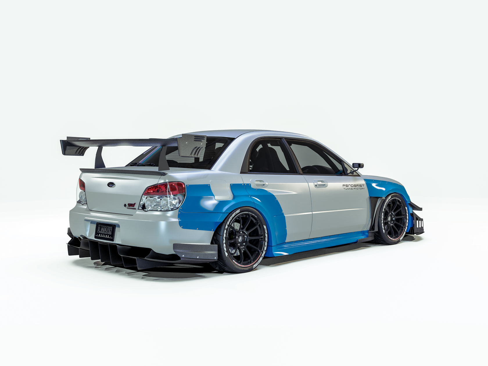 FENDERIST SPEC R Full Set ver 2.0 / WIDE BODY KIT SUBARU IMPREZA WRX ...