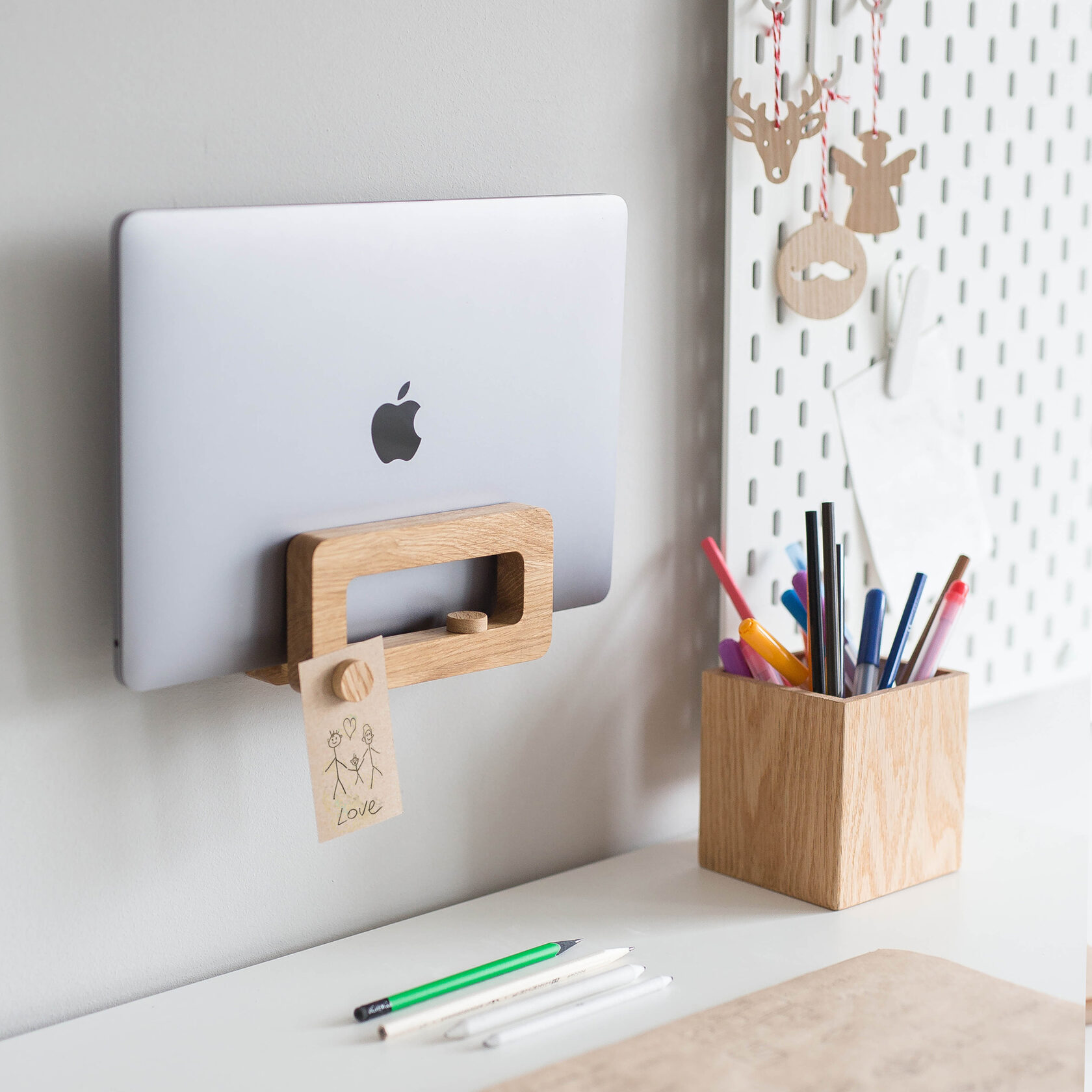 wall mounted laptop holder monitor wood stand