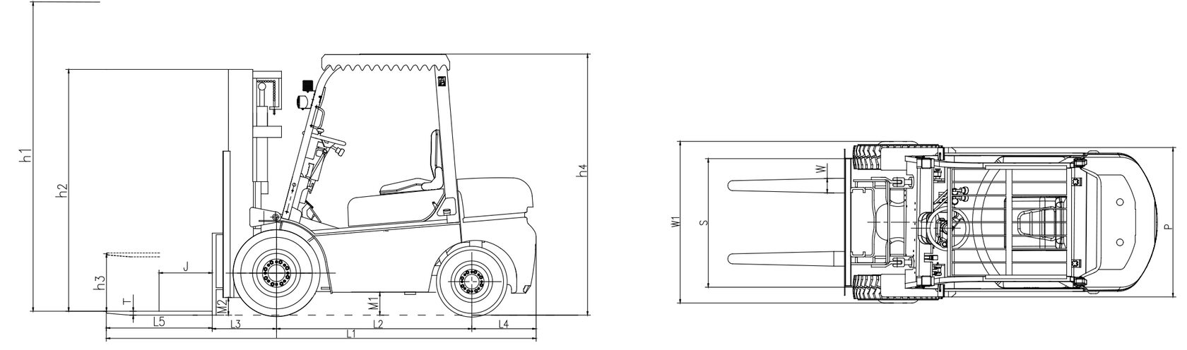 Купить дизельный погрузчик TRF D15-3Х (CPCD15) по выгодной цене