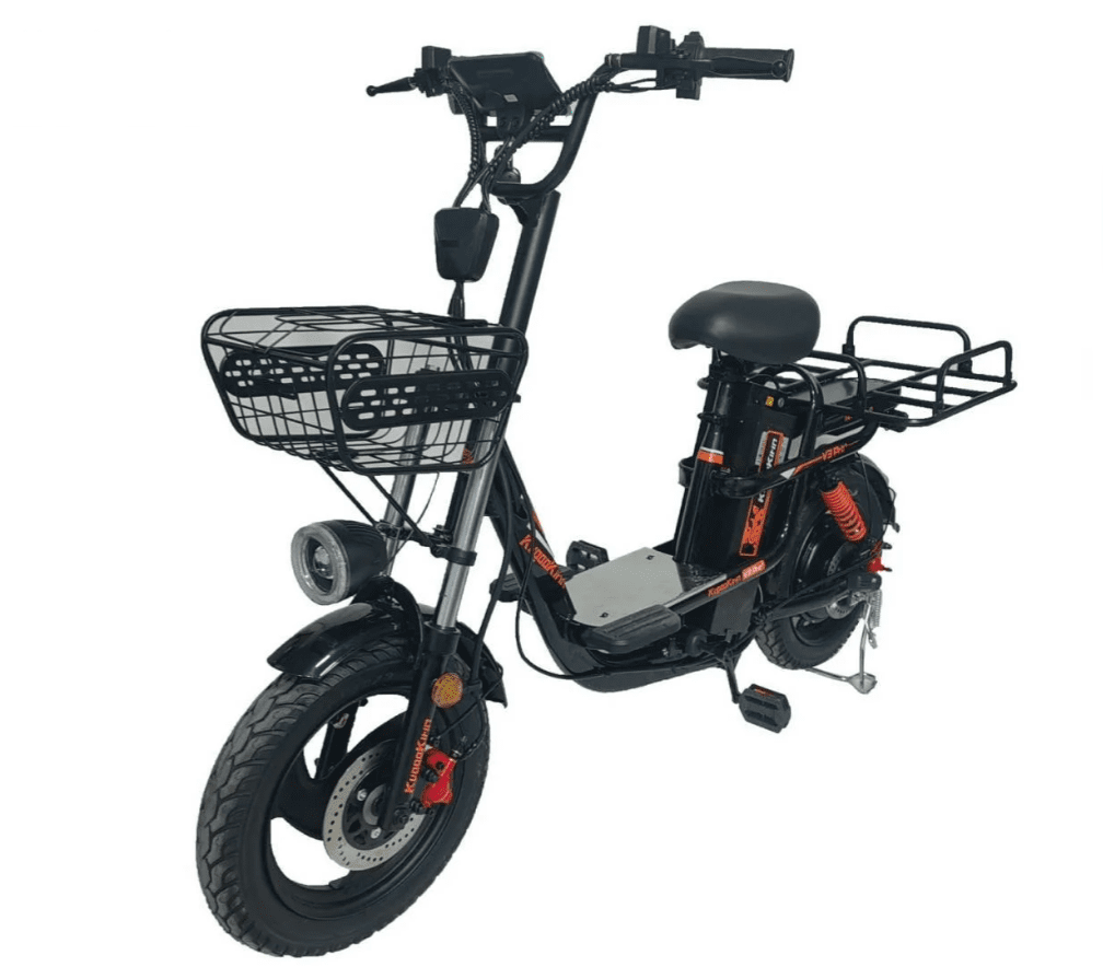 Kugoo Kirin V3 PRO Plus - Купить складной электровелосипед с сиденьем и багажником в интернет ...