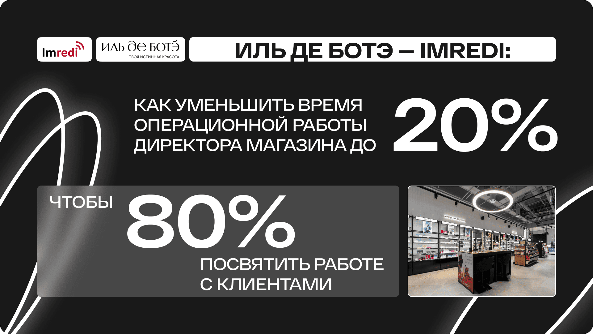 ИЛЬ ДЕ БОТЭ—Imredi: как уменьшить время операционной работы директора магазина до 20%, чтобы 80% ...