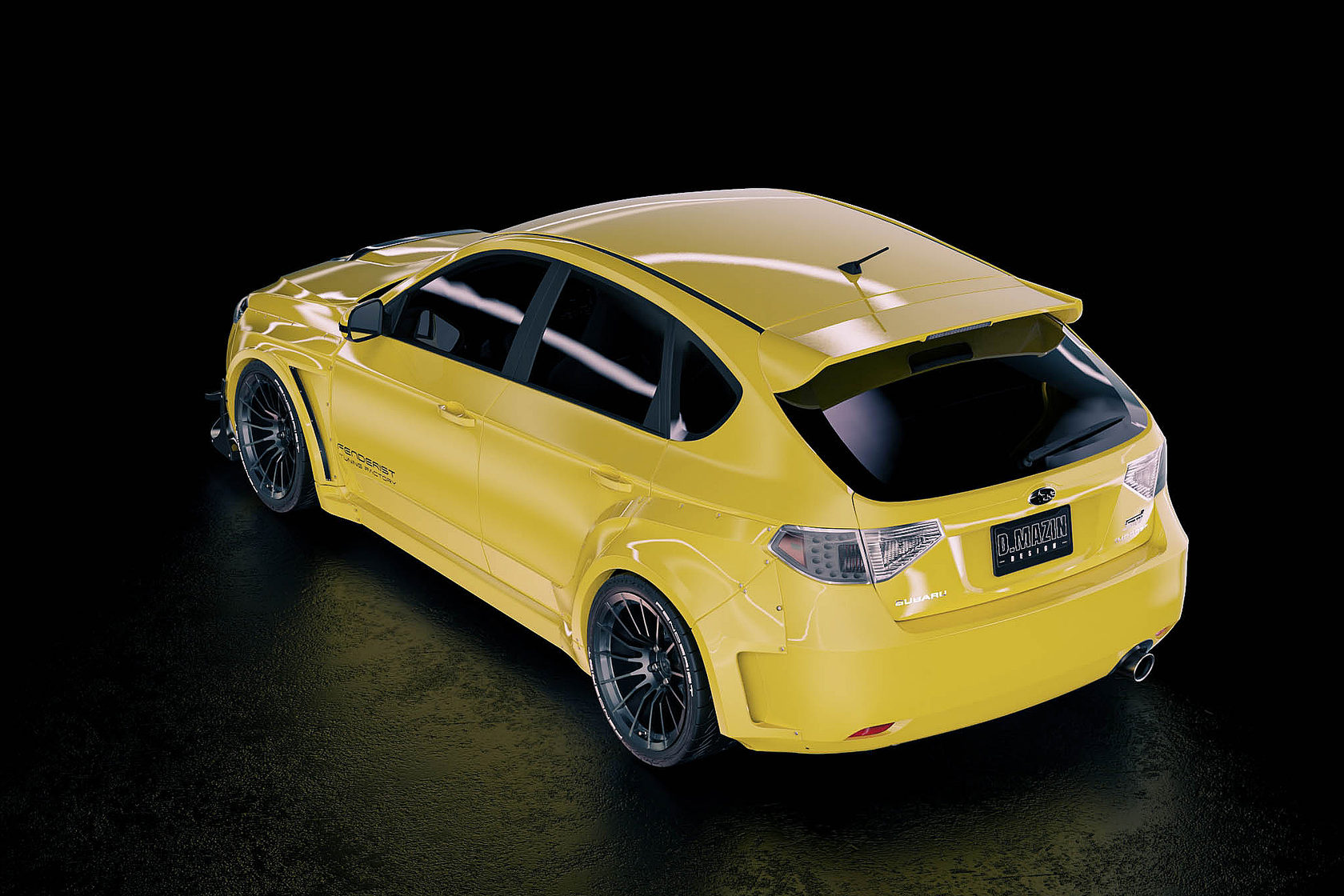 FENDERIST SPEC S BUMPER CANNARDS SUBARU IMPREZA GH 07-12