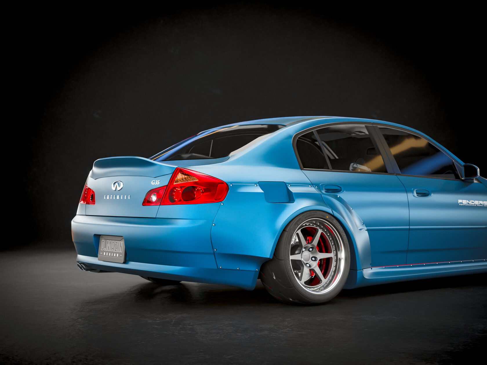 Fender Flares Street Set / WIDE BODY KIT INFINITI G35 / NISSAN SKYLINE ...