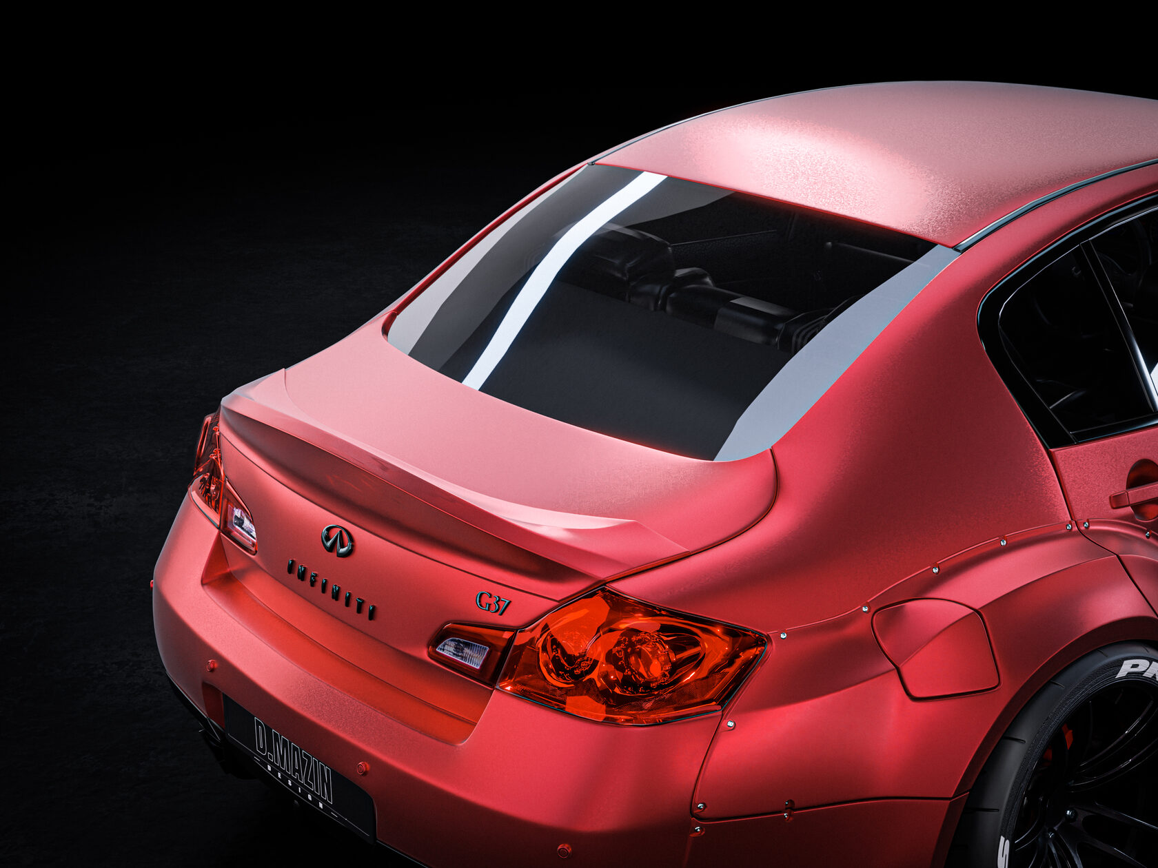 FENDERIST SPEC S Fender Flares Set / WIDE BODY KIT INFINITI G37 ...