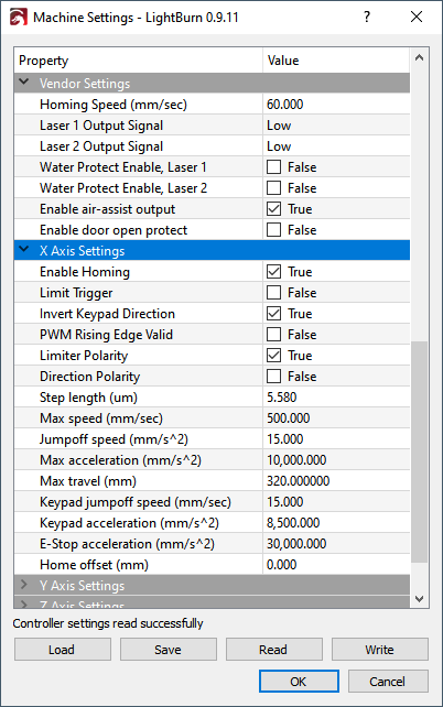 GRBL и Ruida: настройка лазера для LightBurn — Gistroy