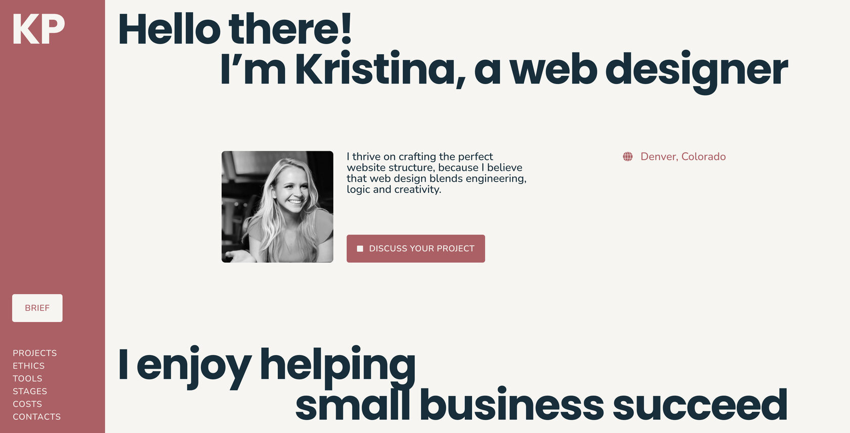 Web Designer Kristina P