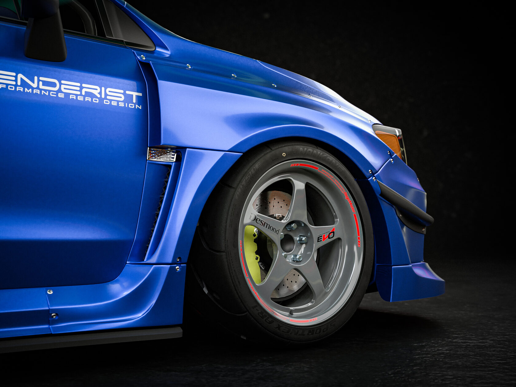 Full FENDERIST SPEC S kit / WIDE BODY KIT Subaru Impreza WRX STI 14-17