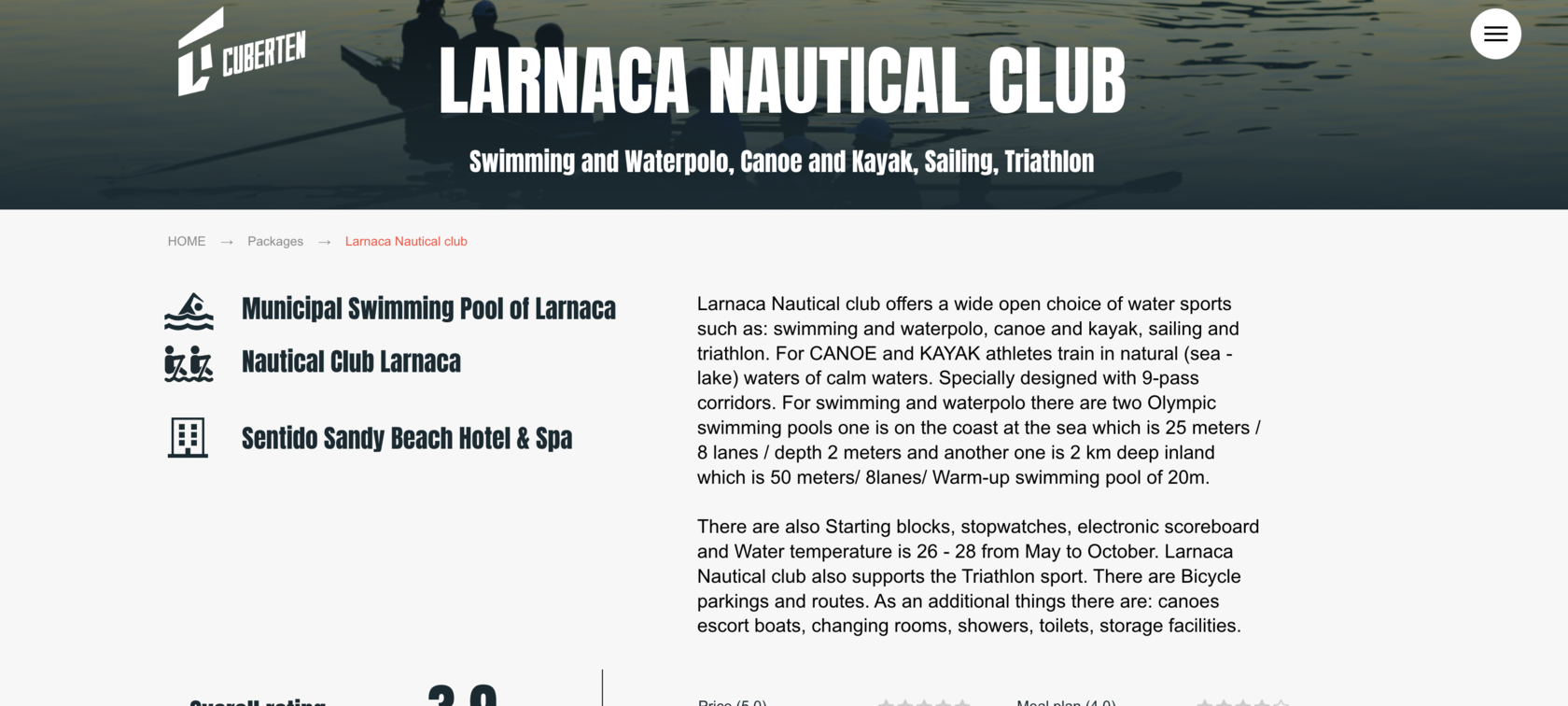 Package - Larnaca Nautical club