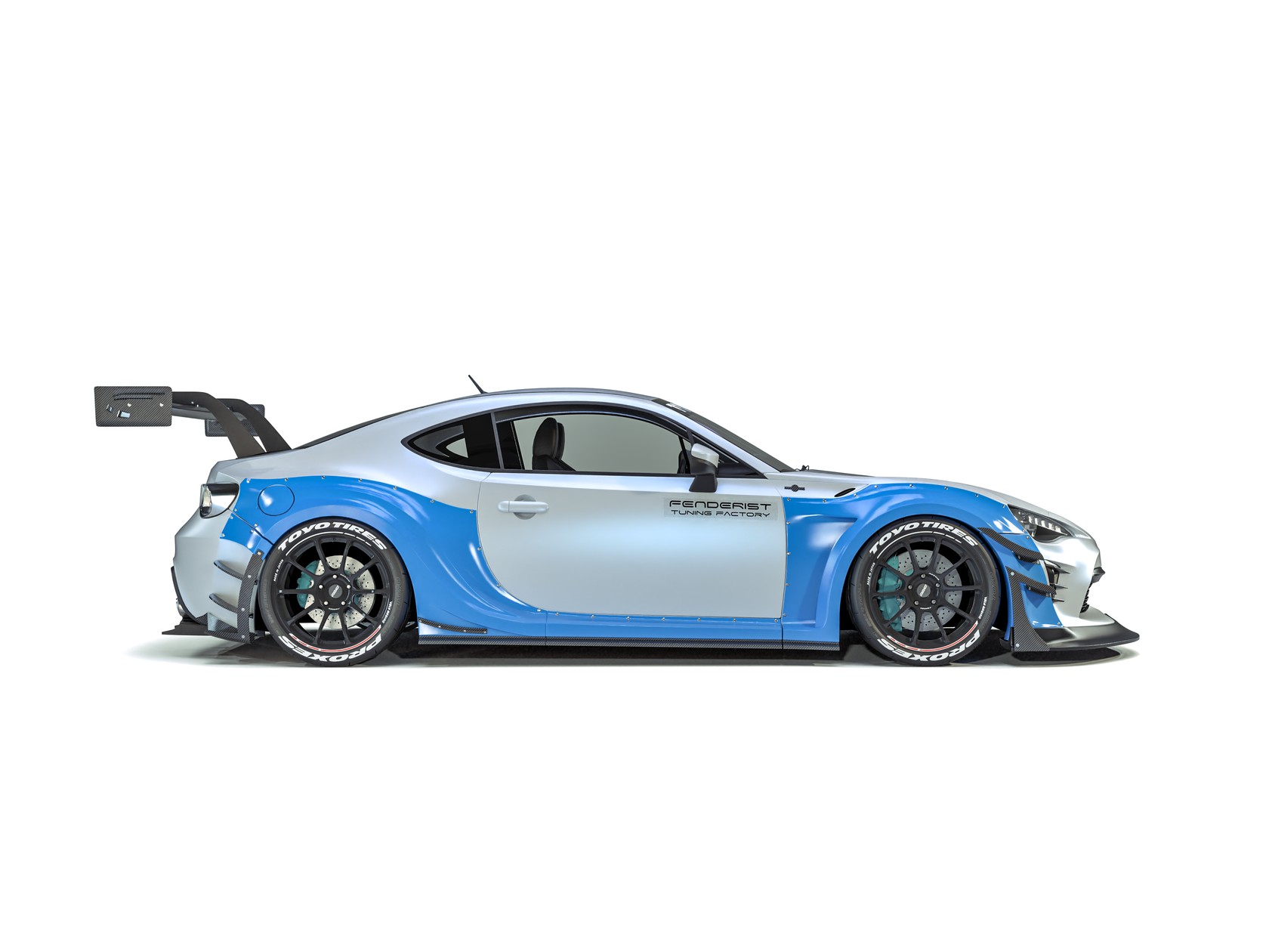 Full FENDERIST SPEC R kit / WIDE BODY KIT TOYOTA GT86 / SCION FRS 2017-2020