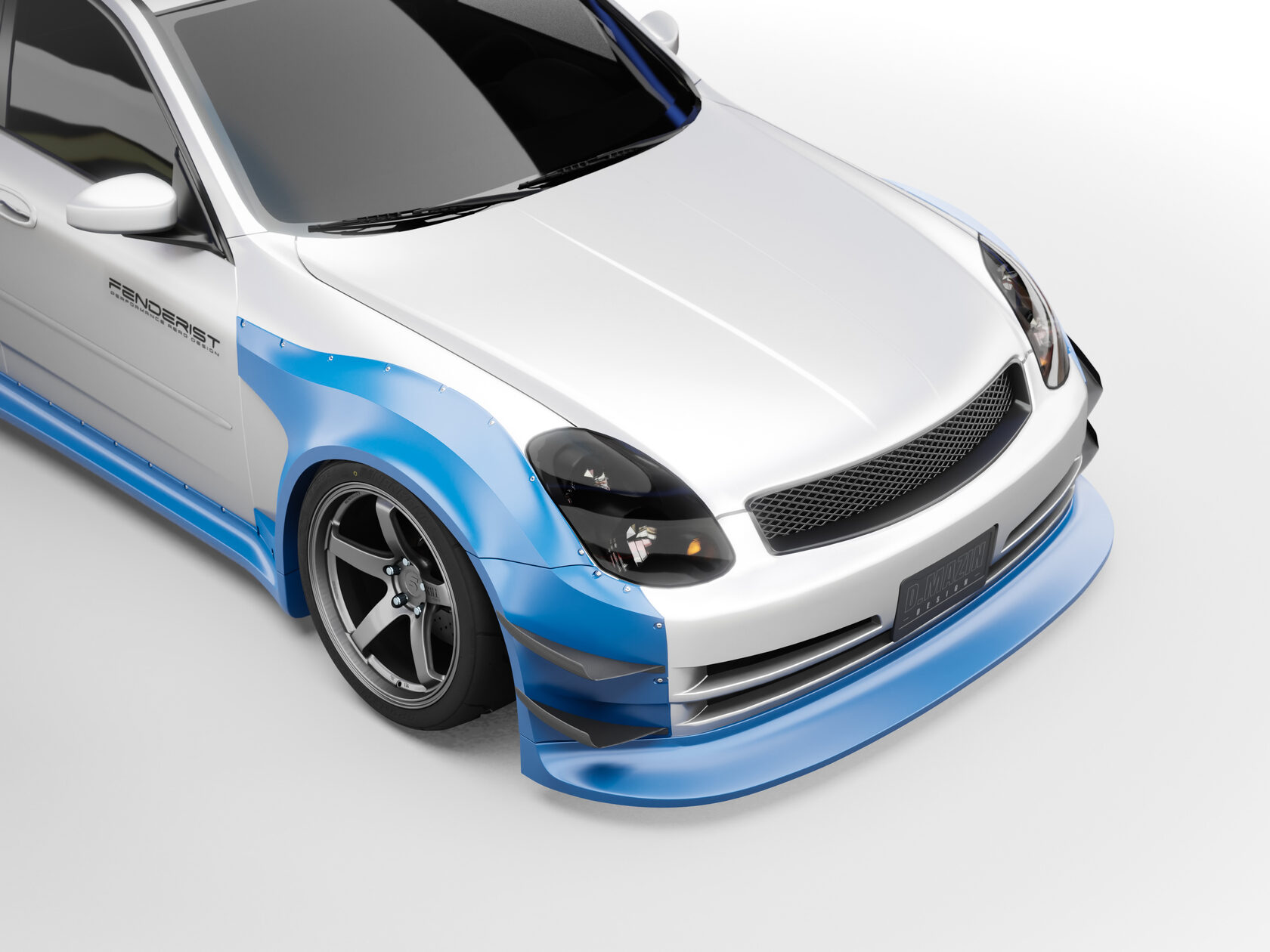 FENDERIST SPEC S Fender Flares Set / WIDE BODY KIT INFINITI G35 ...