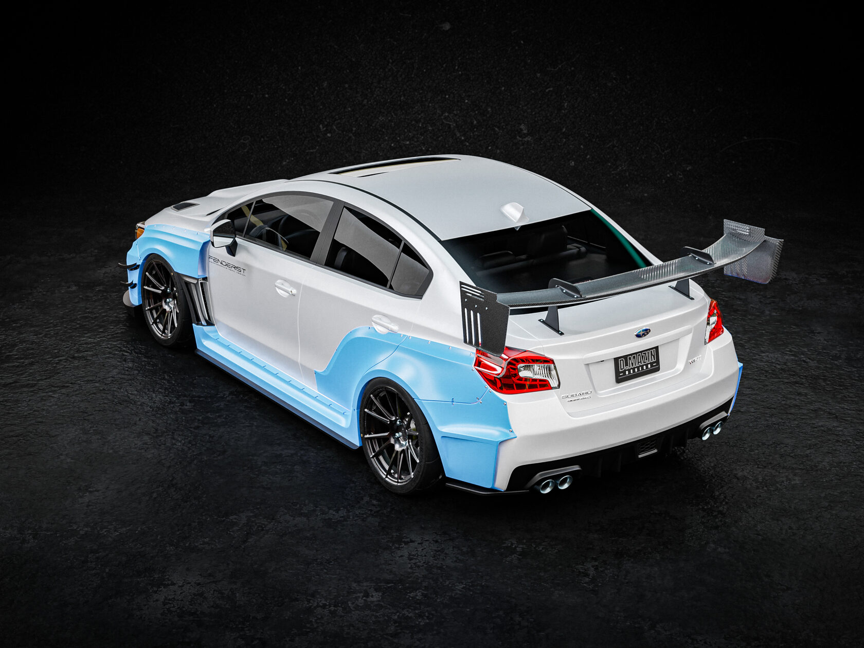 Full FENDERIST SPEC R kit / WIDE BODY KIT Subaru Impreza WRX STI 17+