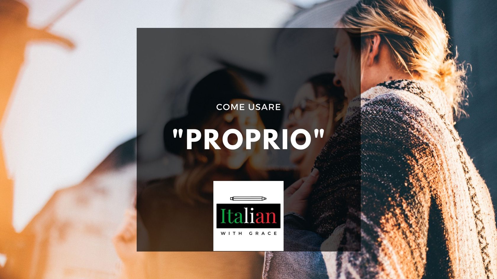 How to use “proprio”