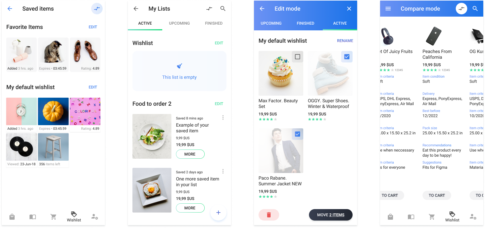 Figma Android Templates. Preview