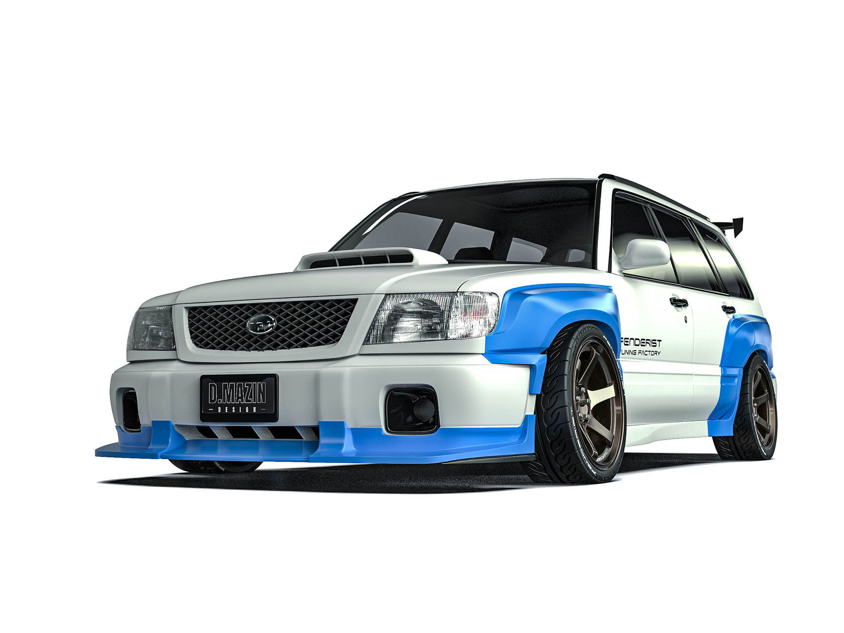 FENDERIST SPEC S Fender Flares Set / WIDE BODY KIT SUBARU FORESTER SF5 ...