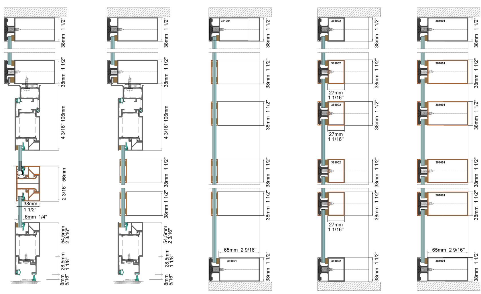Multi aluminum glass system