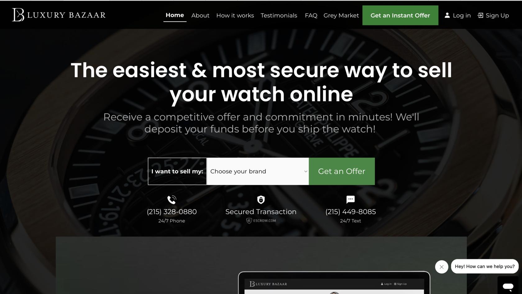 Luxury Bazaar - web-platform for the pawnshop