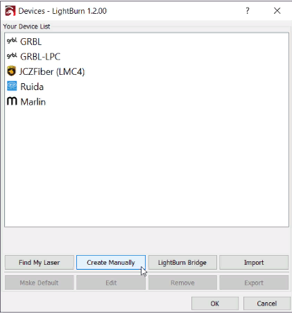 Подключение Ruida через Ethernet в LightBurn — Gistroy