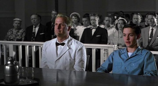 The point of the film Pleasantville is how characters gain colour in ...