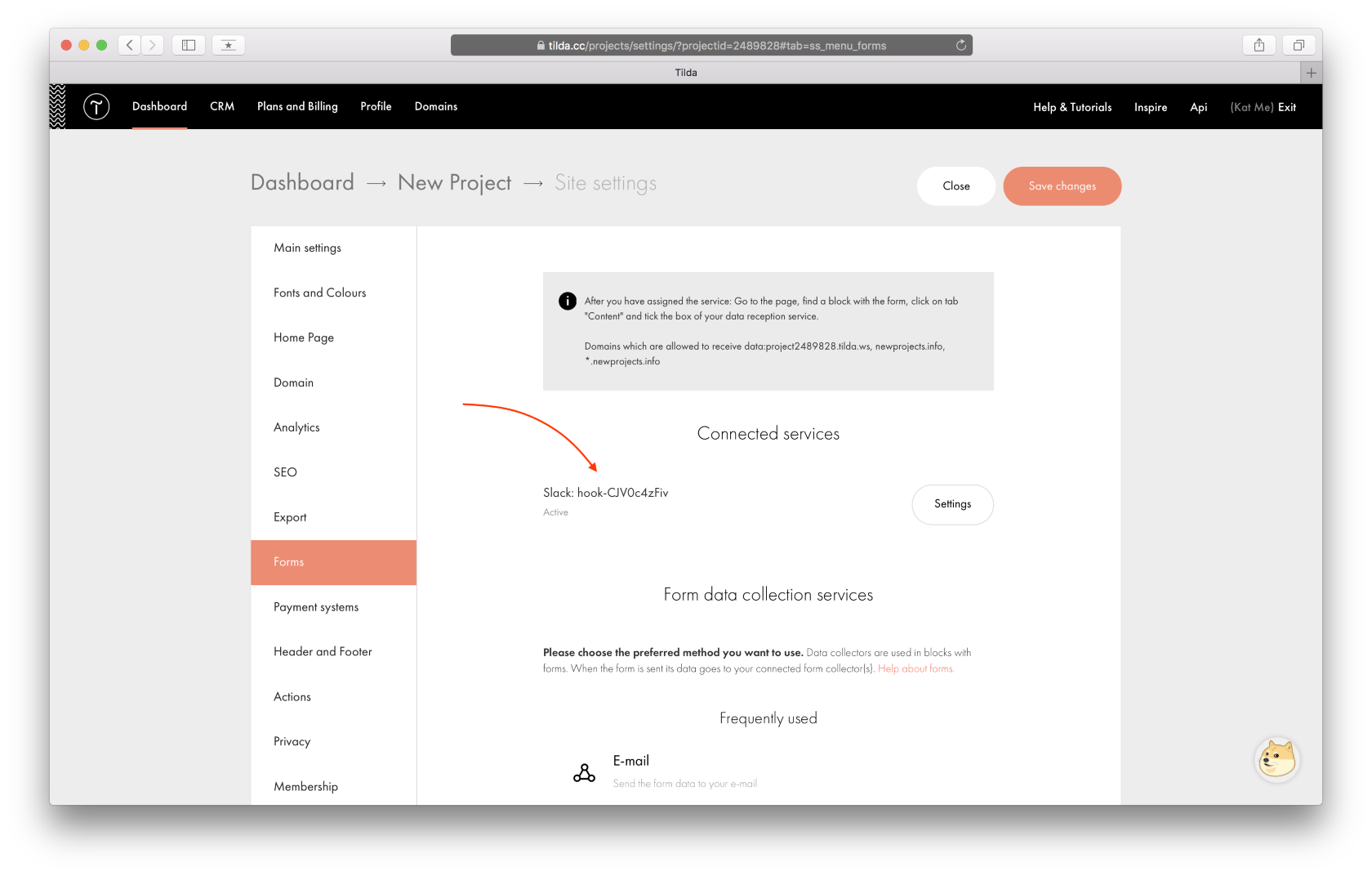 How to Receive Tilda Form Submissions to Slack