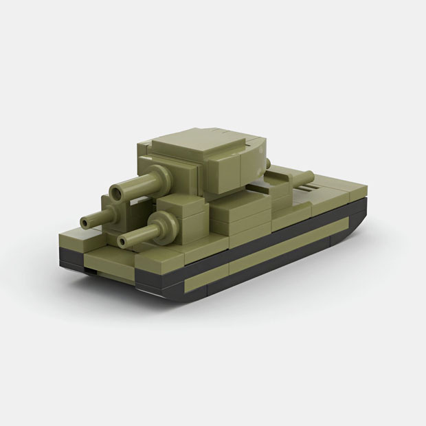 LEGO мини самоделка: Танк Т-35