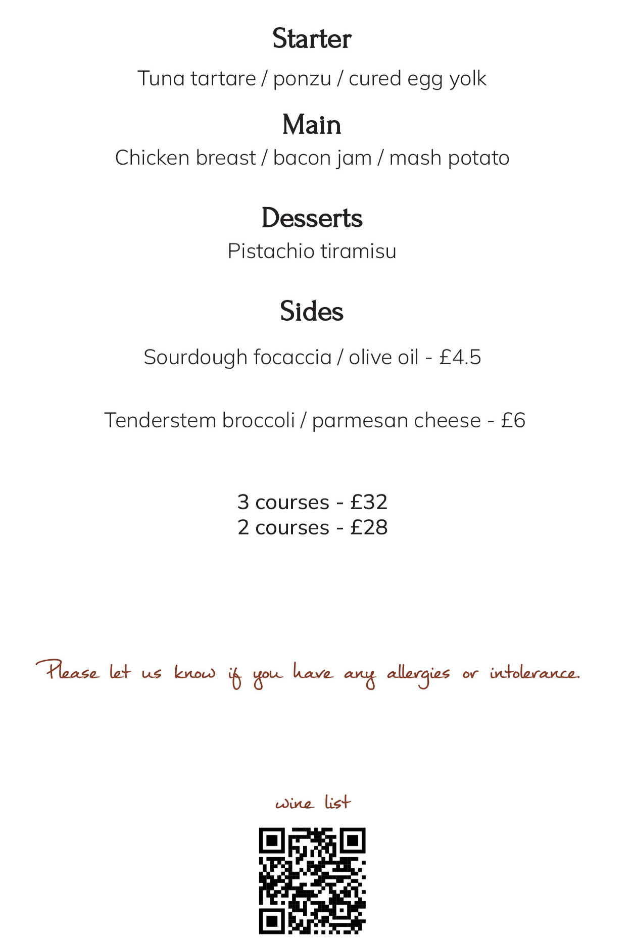 Firebird Restaurant Lunch Menu