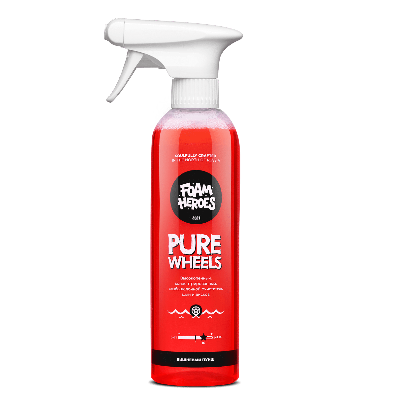 Pure Wheels концентрированный очиститель шин и дисков, 500мл - Foam Heroes