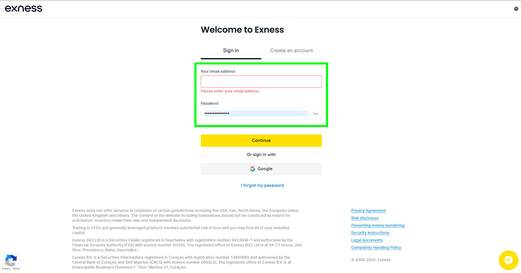 Exness Login PK ⚡ Secure Sign In to Trade Forex & Crypto
