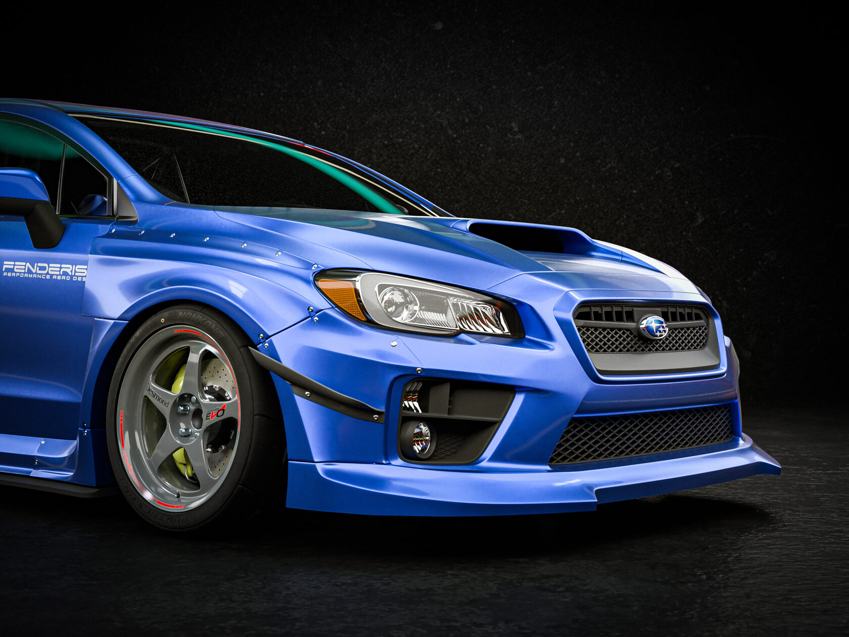 Full FENDERIST SPEC S kit / WIDE BODY KIT Subaru Impreza WRX STI 14-17