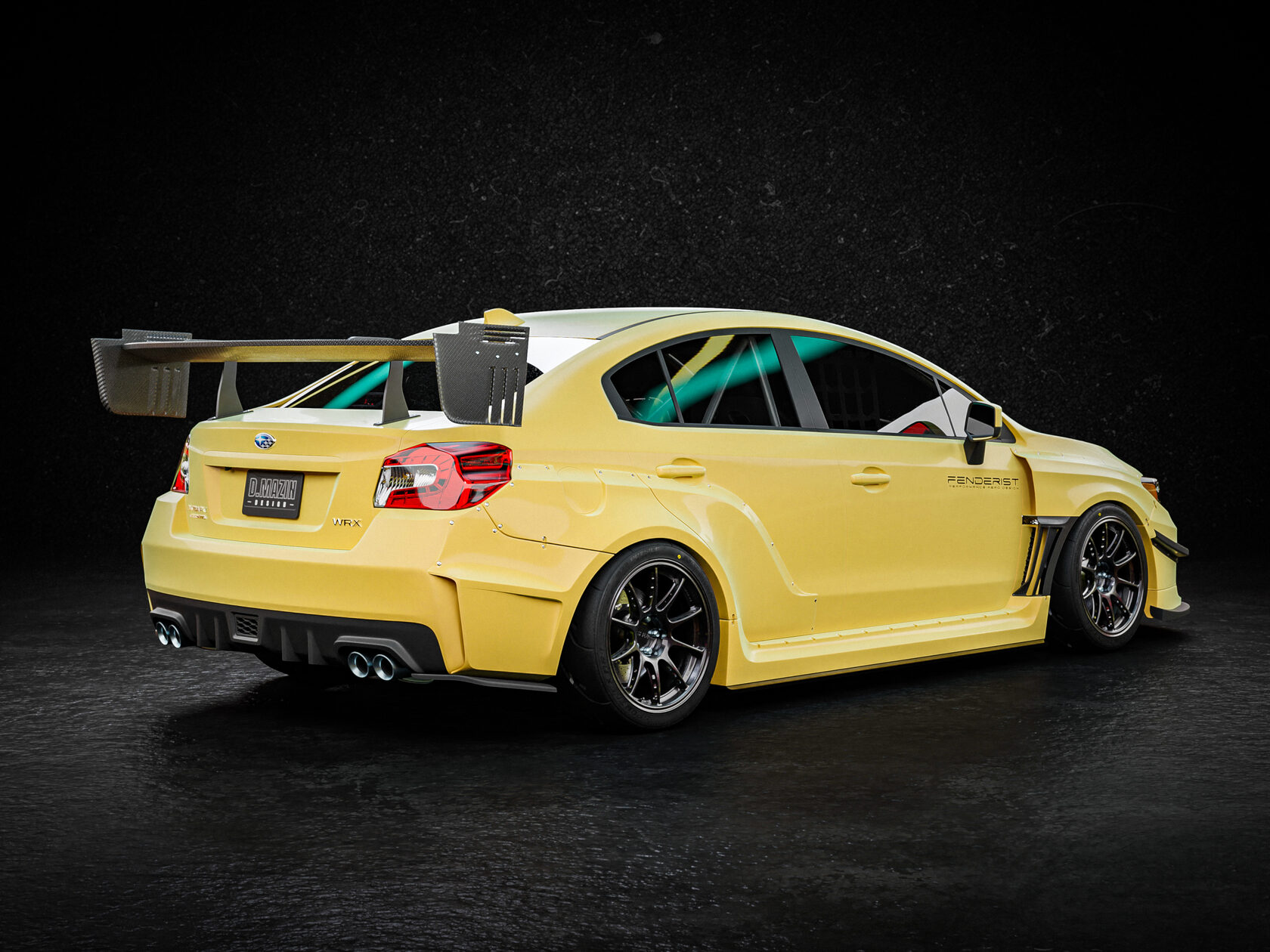 Full FENDERIST SPEC R kit / WIDE BODY KIT Subaru Impreza WRX STI 14-17