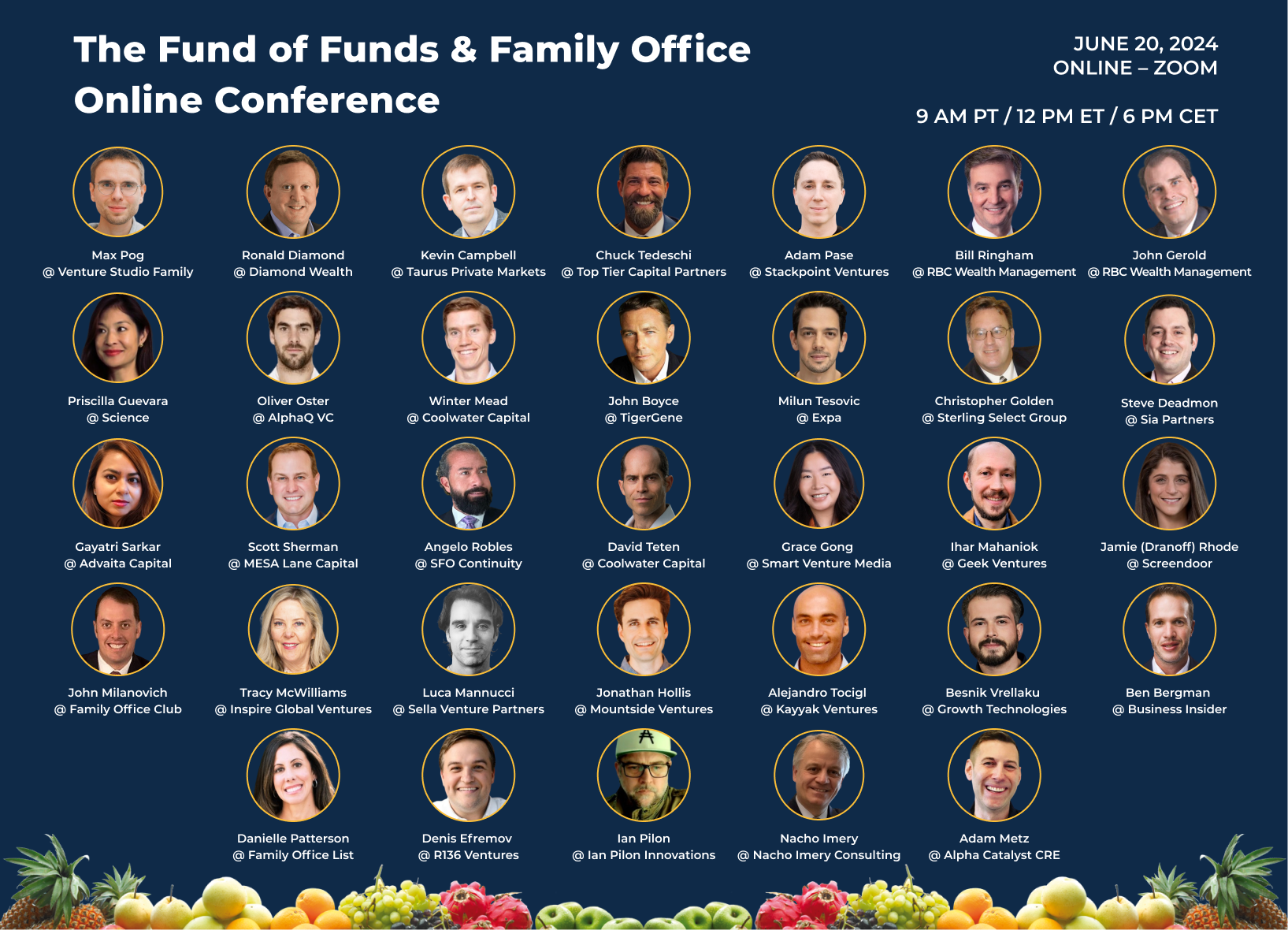 LP, Family Office & Fund of Funds Virtual Conf – Nov 26, 2024