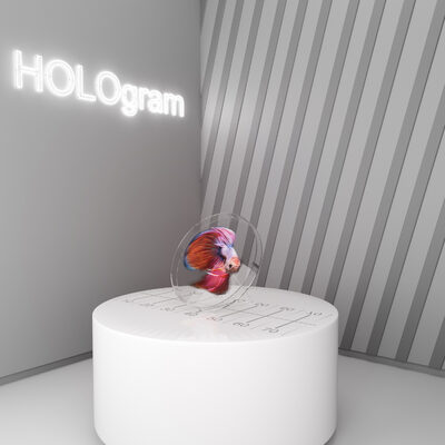 HOLOgram | 3D голографический проектор вентилятор | Аренда в СПб