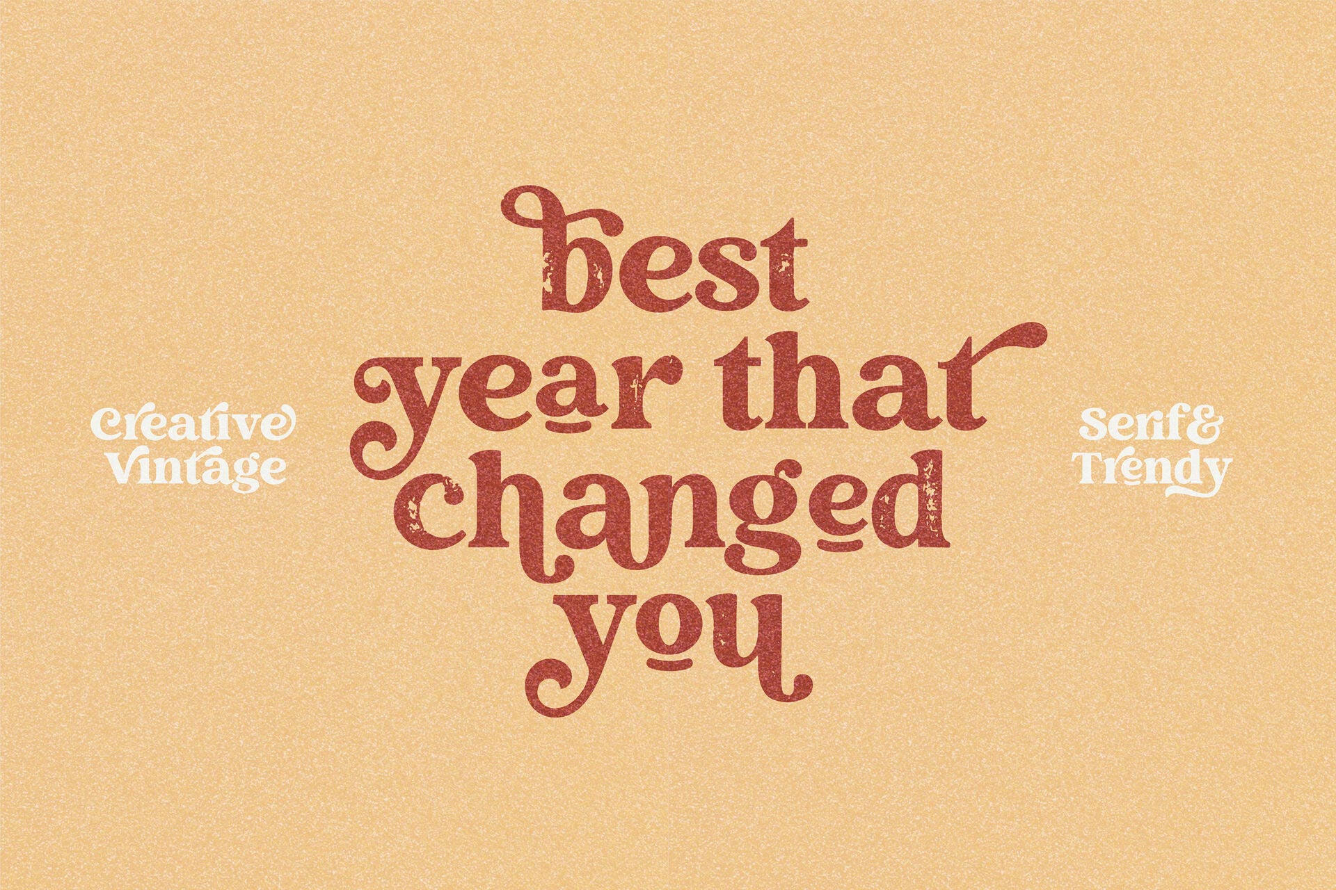 Creative Vintage Font | Serif Fonts - Blessed Print