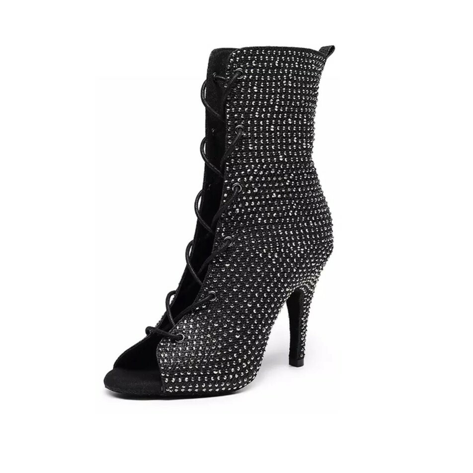 Ботильоны - хилсы для танцев High Heels со стразами - ANDANCE