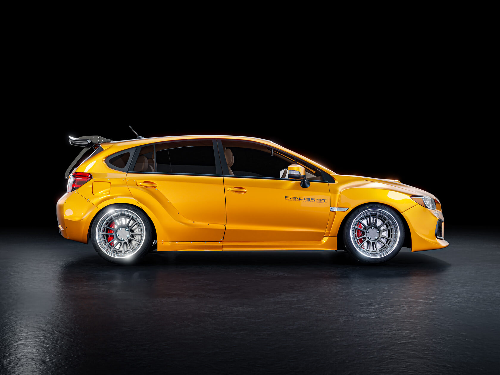 FENDERIST SPEC S 30mm rear fender Flares Set / WIDE BODY KIT SUBARU ...