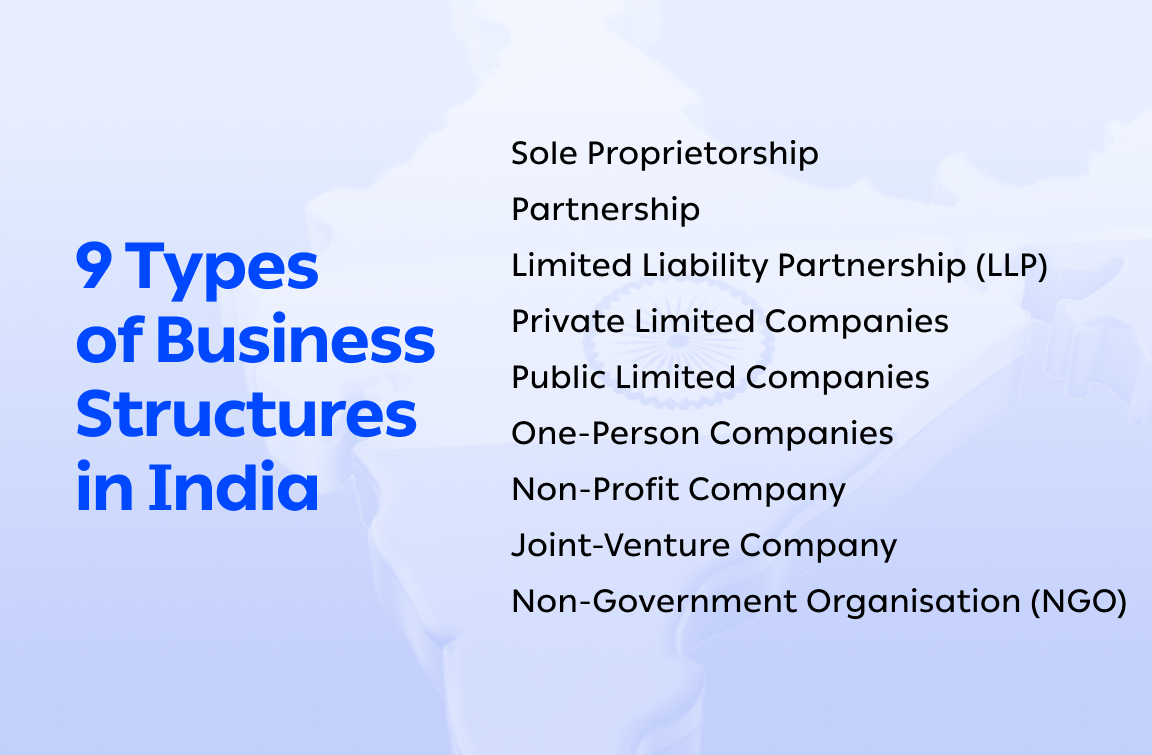 9 Types of Business Structures in India | Borzo Blog