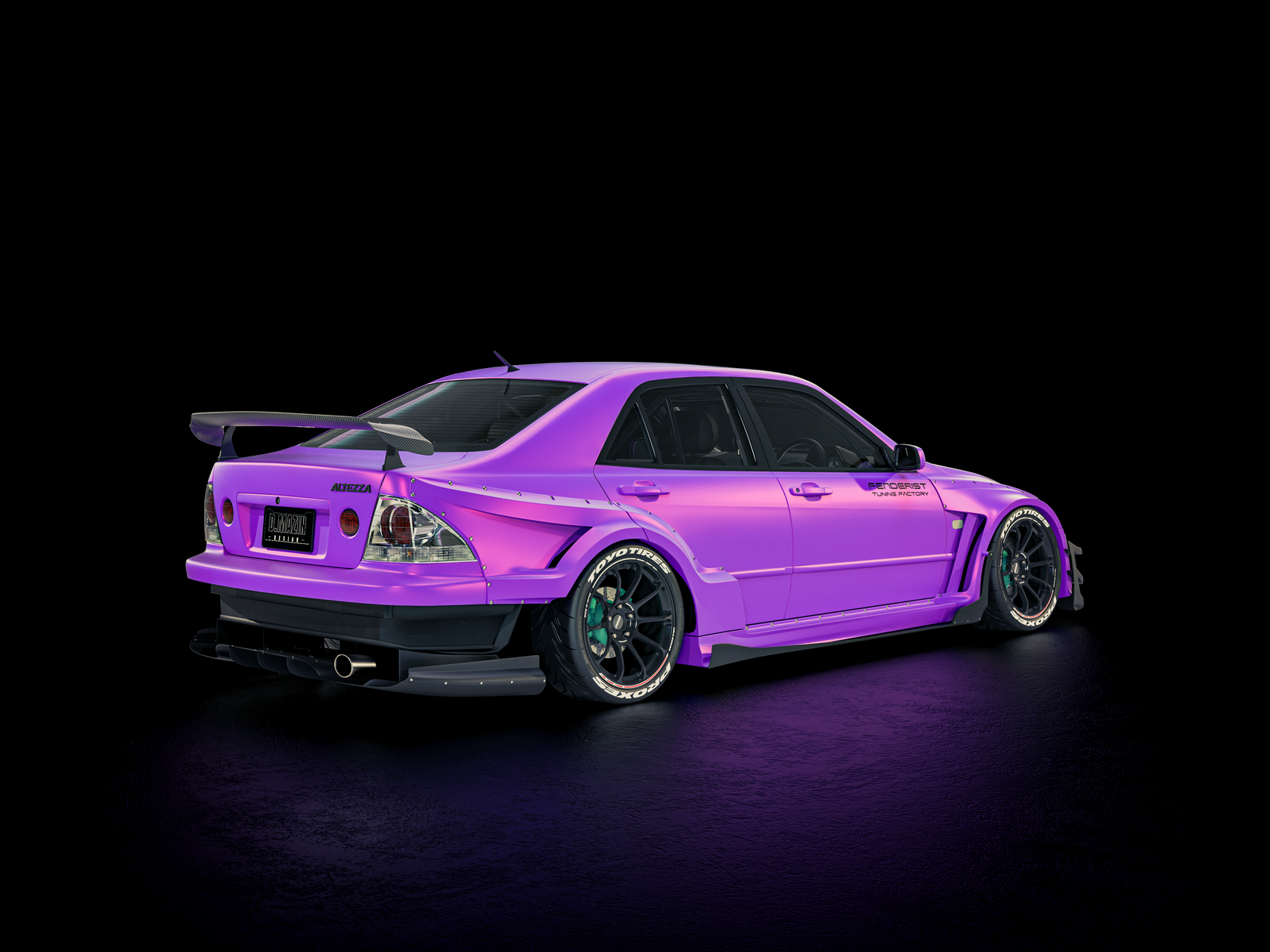 FENDERIST SPEC S GRIP 60mm / WIDE BODY KIT FENDER FLARES SET TOYOTA ...