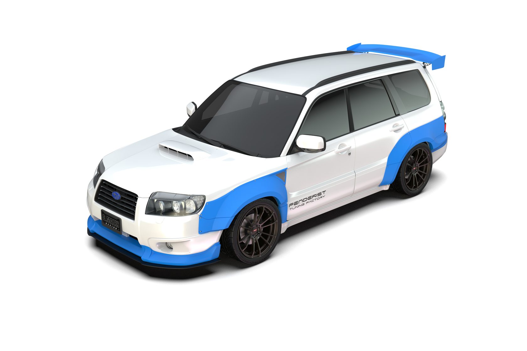 FENDERIST SPEC S Fender Flares Set / Wide Body Kit SUBARU FORESTER SG5 ...