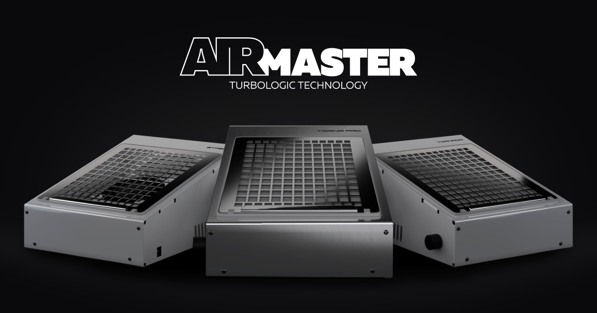 Мощный маникюрный пылесос AirMaster Tornado Pro с фильтром, настольный