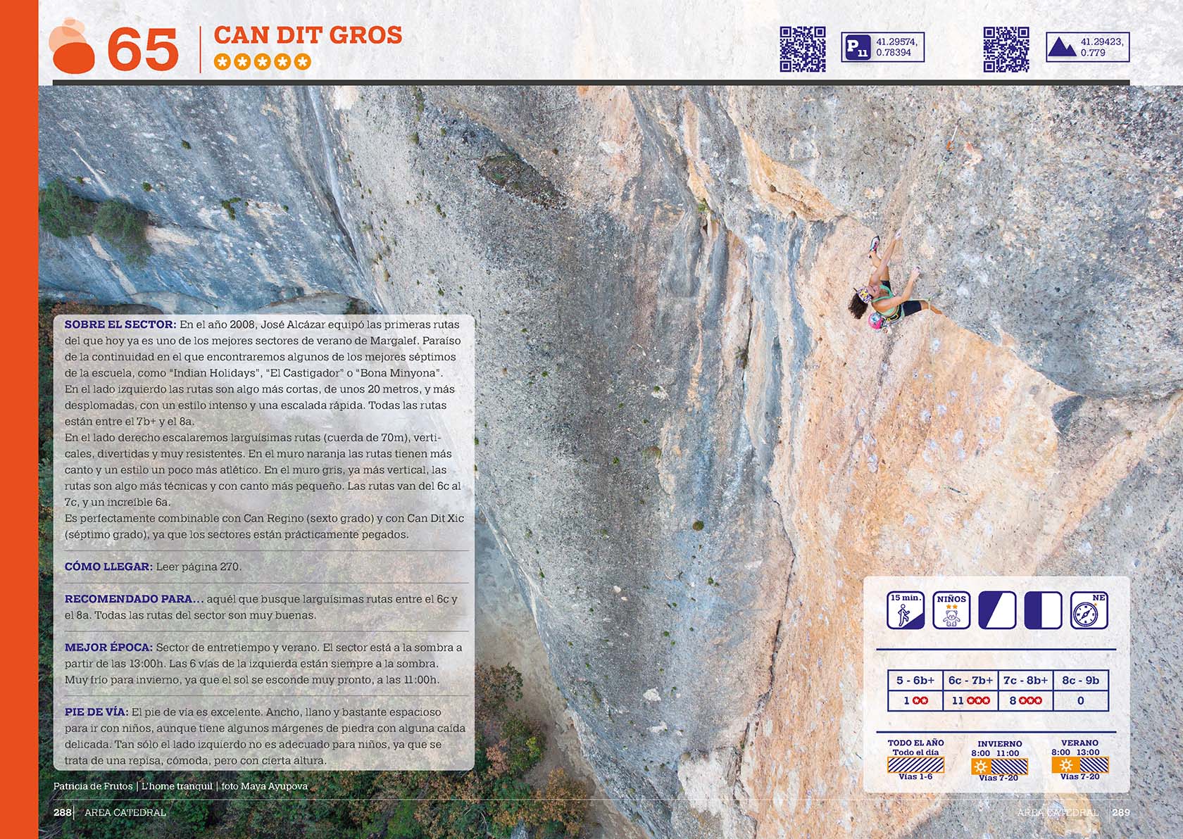 Guía de escalada de Margalef