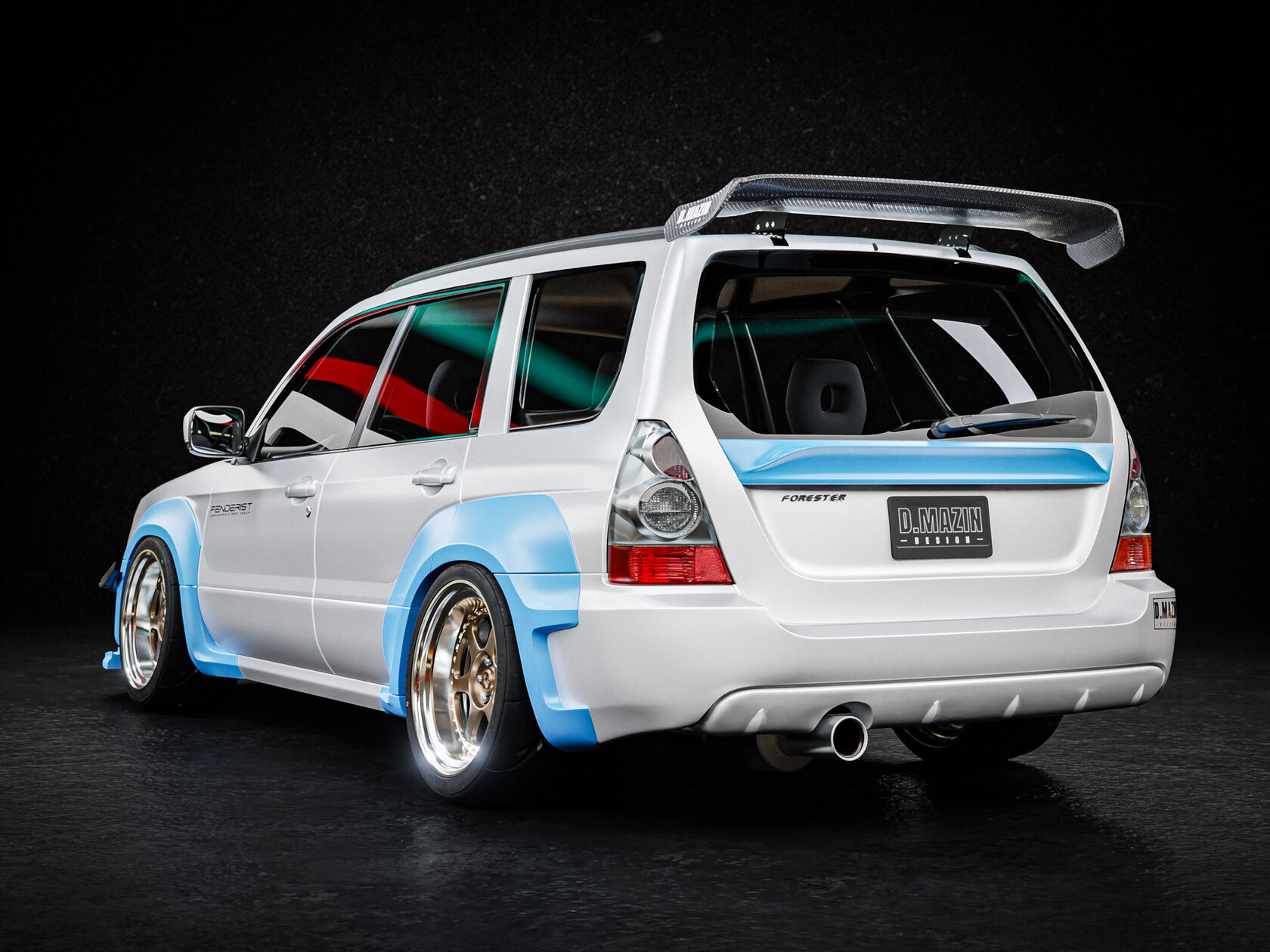 Top Spoiler ver 5 SUBARU FORESTER SG5/9 02-07