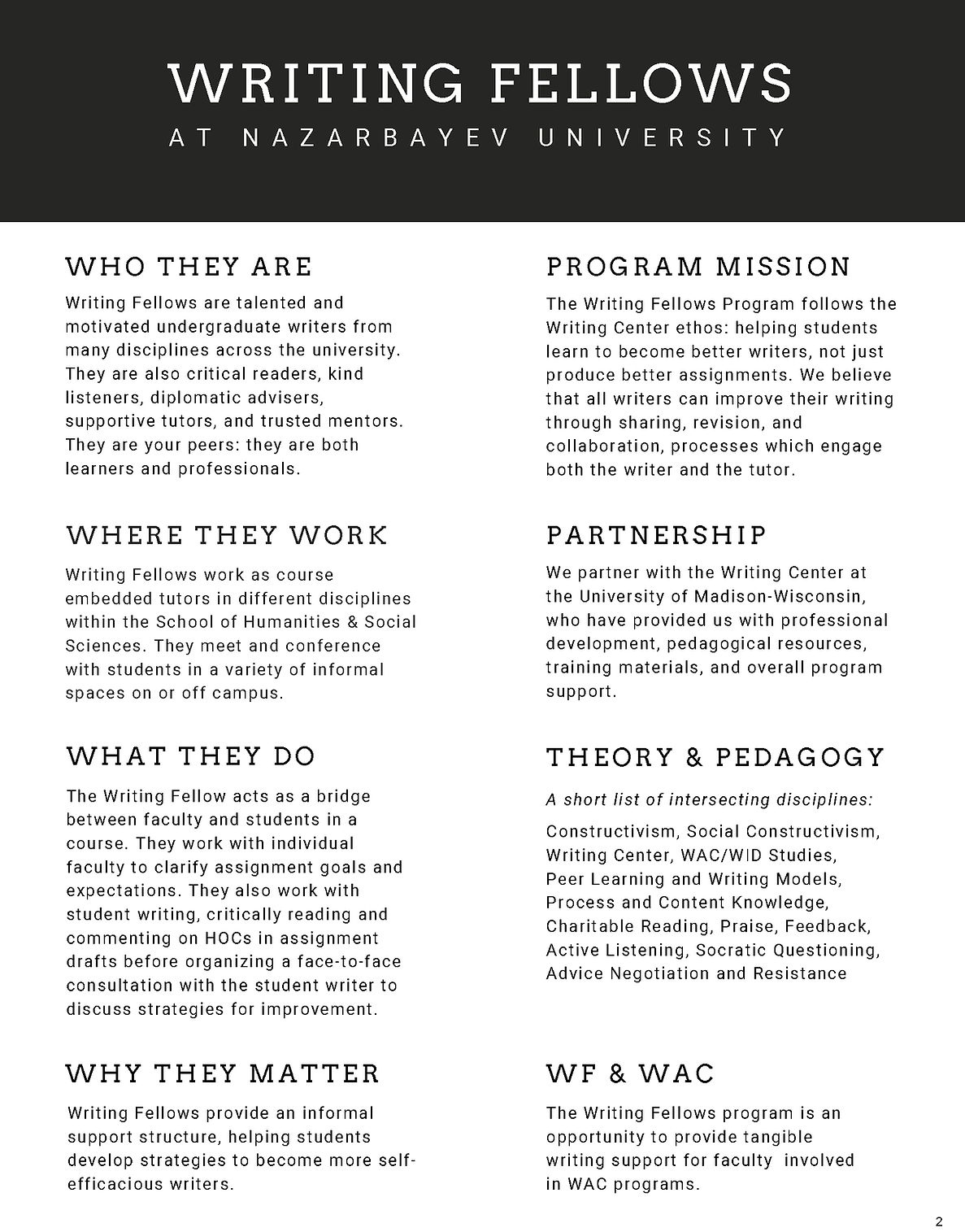 Writing Fellows For Students