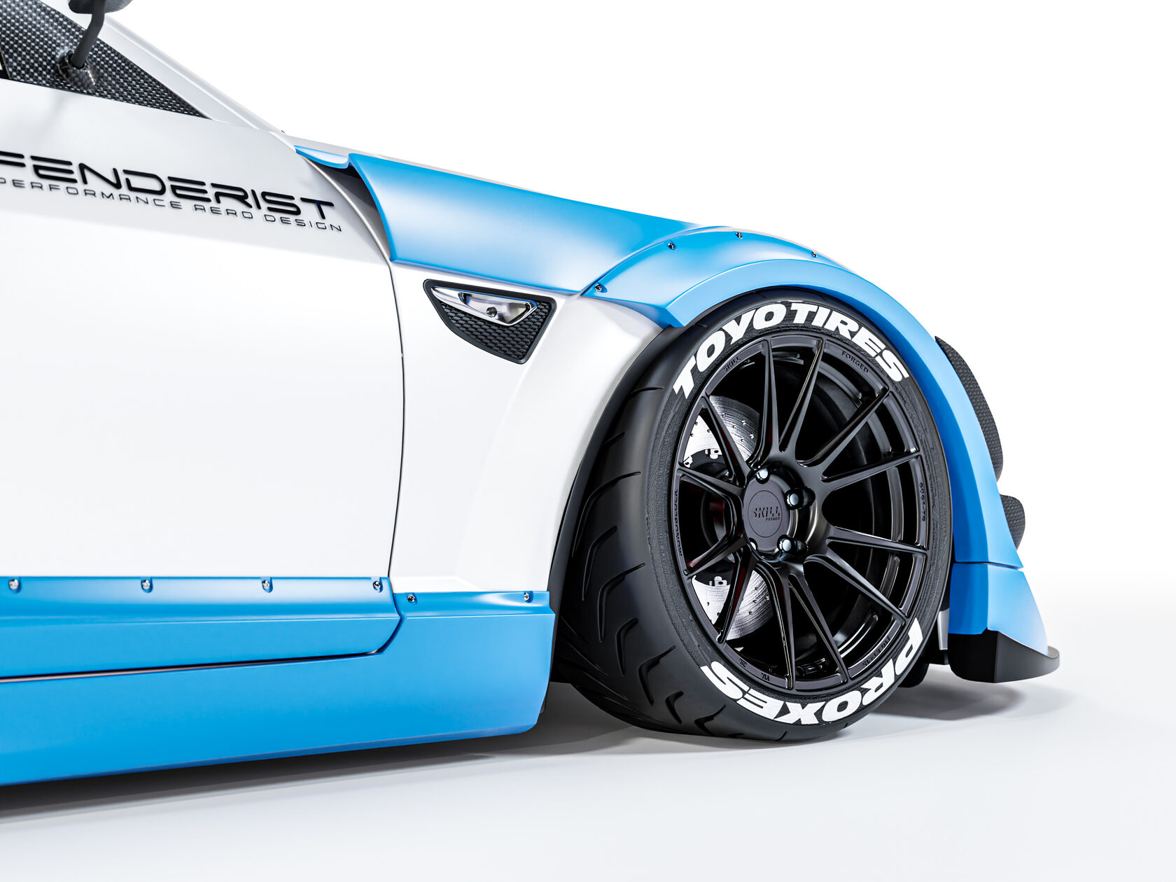 FENDERIST SPEC S 50mm fender flares kit / WIDE BODY KIT Mazda RX-8 2008 ...