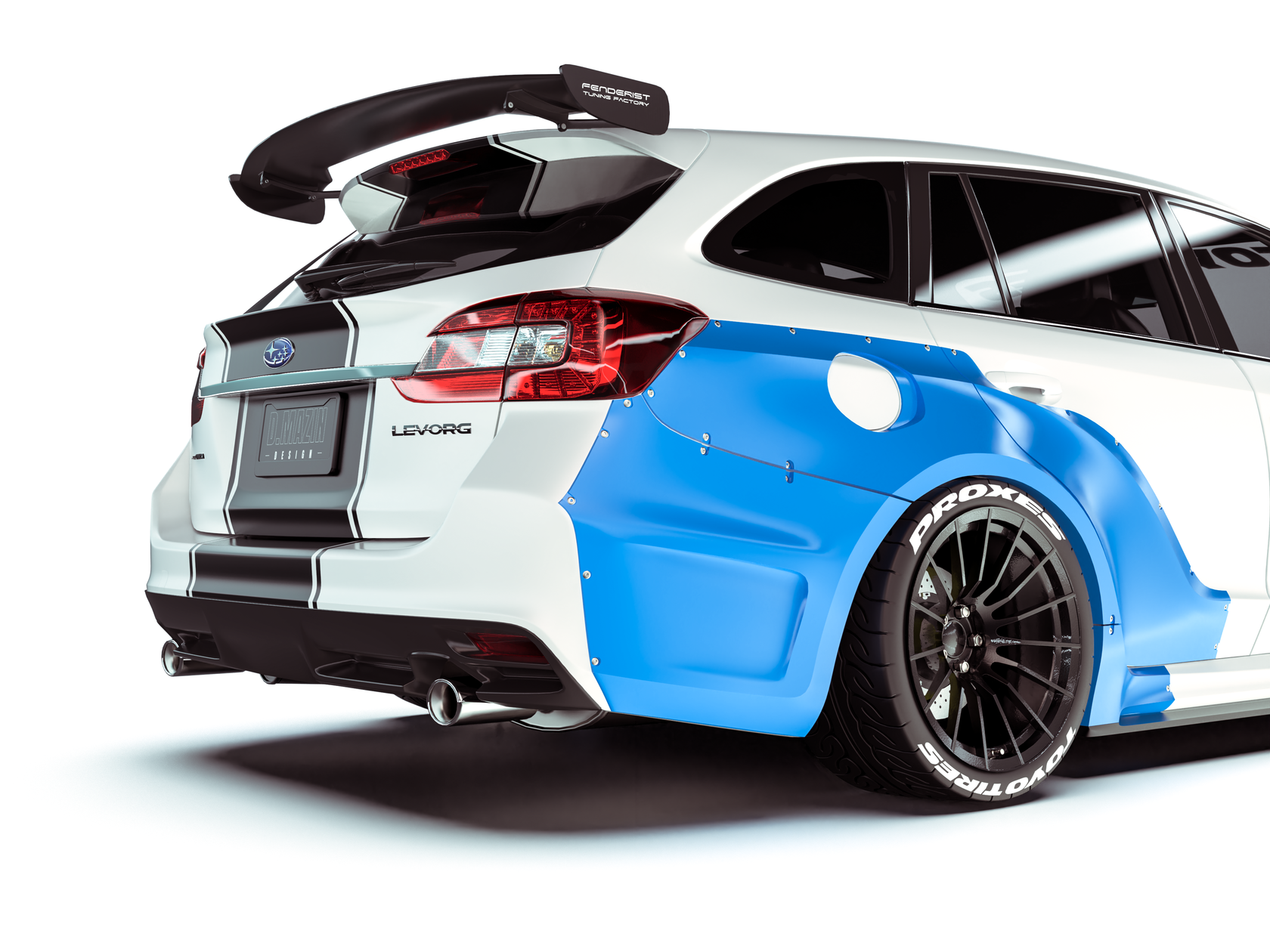 Full FENDERIST SPEC S kit / WIDE BODY KIT Subaru Levorg 14-17