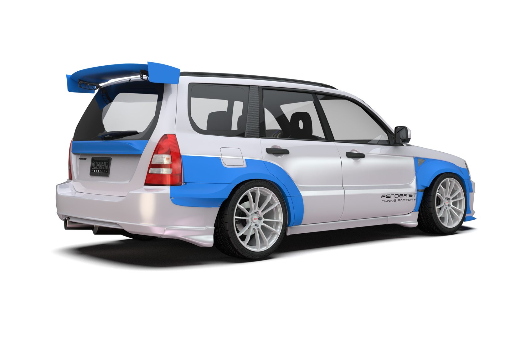 FENDERIST SPEC S Fender Flares Set / Wide Body Kit SUBARU FORESTER STI ...