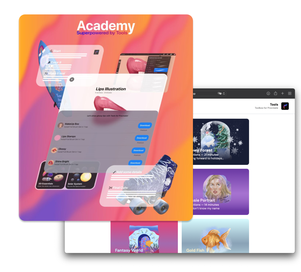 Tools for Procreate