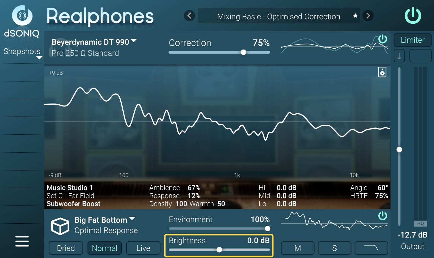 Harman curve and dSONIQ Realphones