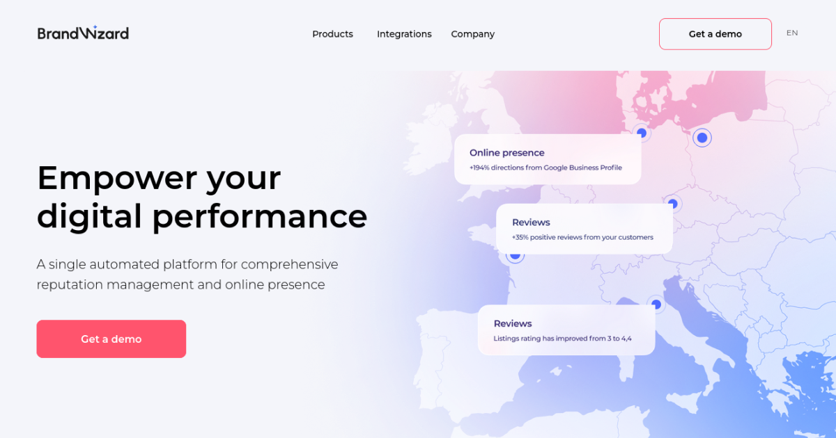 BrandWizard platform for comprehensive online presence and reputation management