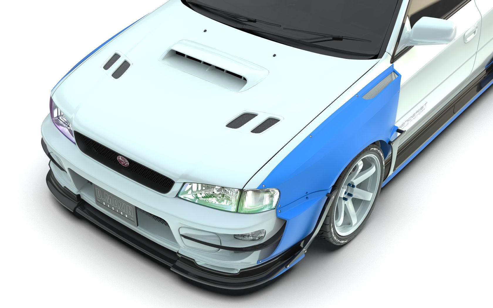 Full FENDERIST SPEC S Set / WIDE BODY KIT SUBARU IMPREZA WAGON 97-00